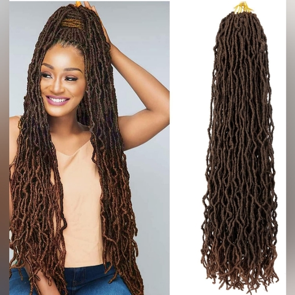 Hair | 6 Mix Pack 36 Inch Pre Looped Faux Locs Crochet Braiding ...